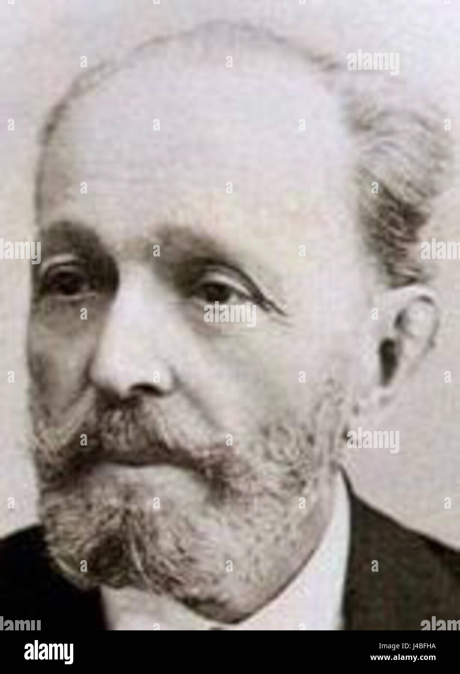 This headshot depicts Marius Petipa, a prominent ballet choreographer ...