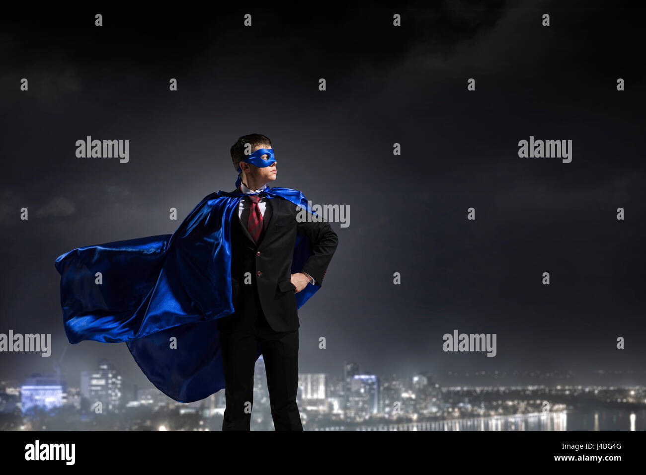 Employee with super skills Stock Photo - Alamy