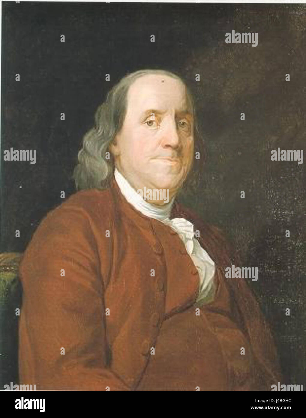A portrait of Benjamin Franklin, one of the Founding Fathers of the ...