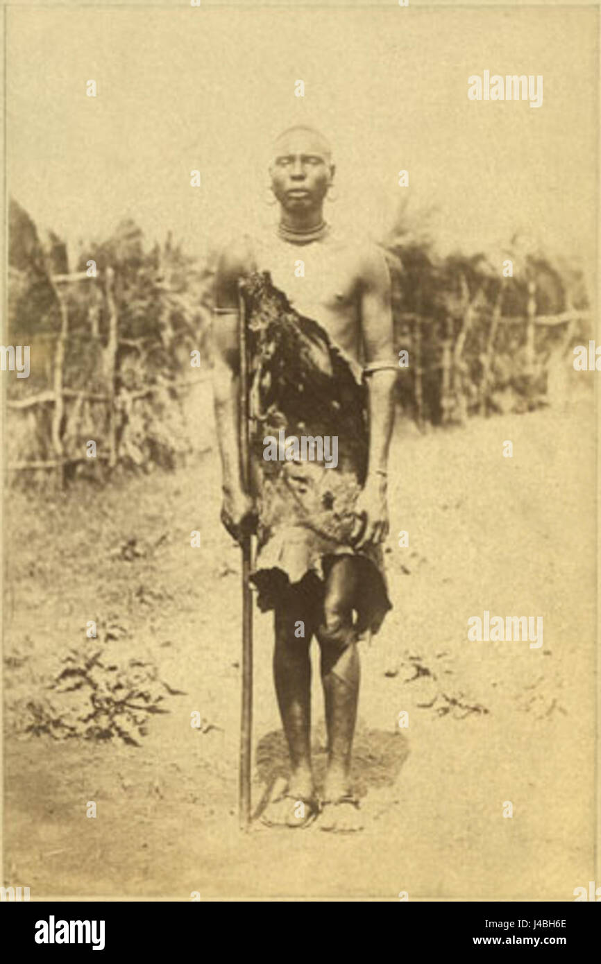 Richard Buchtaâ€™s artwork features a portrait of a Madi man ...