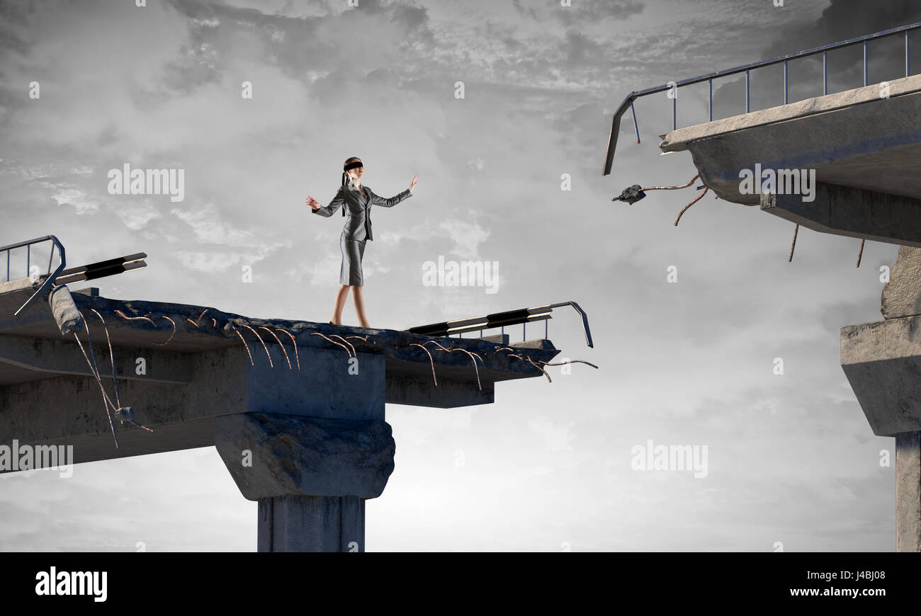 She is not afraid to risk Stock Photo - Alamy