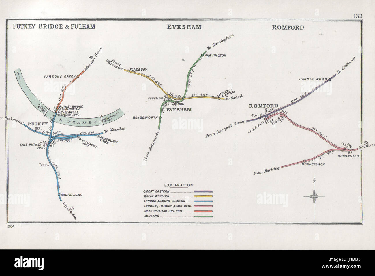 Map of putney hi-res stock photography and images - Alamy