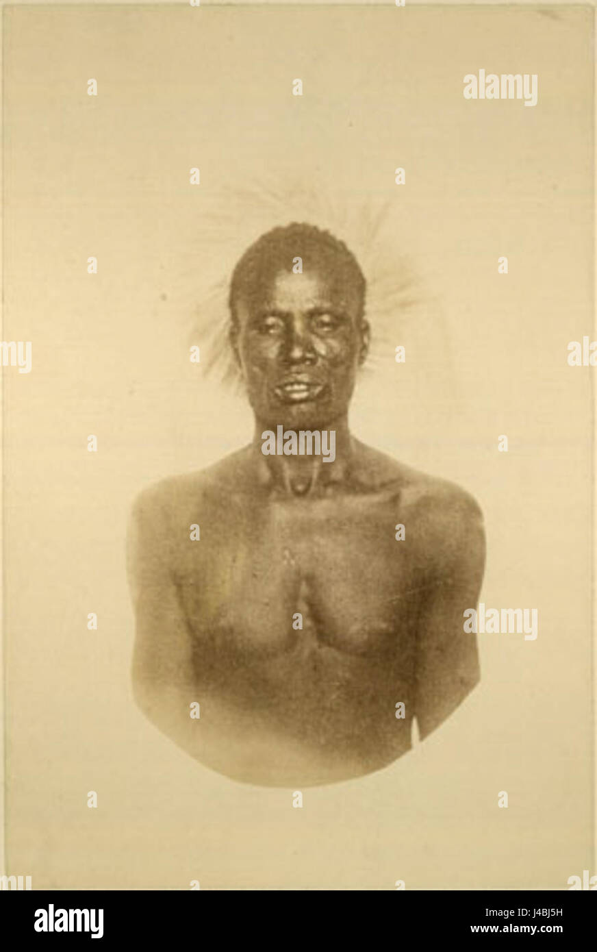 Richard Buchta Shilluk man I Stock Photo - Alamy