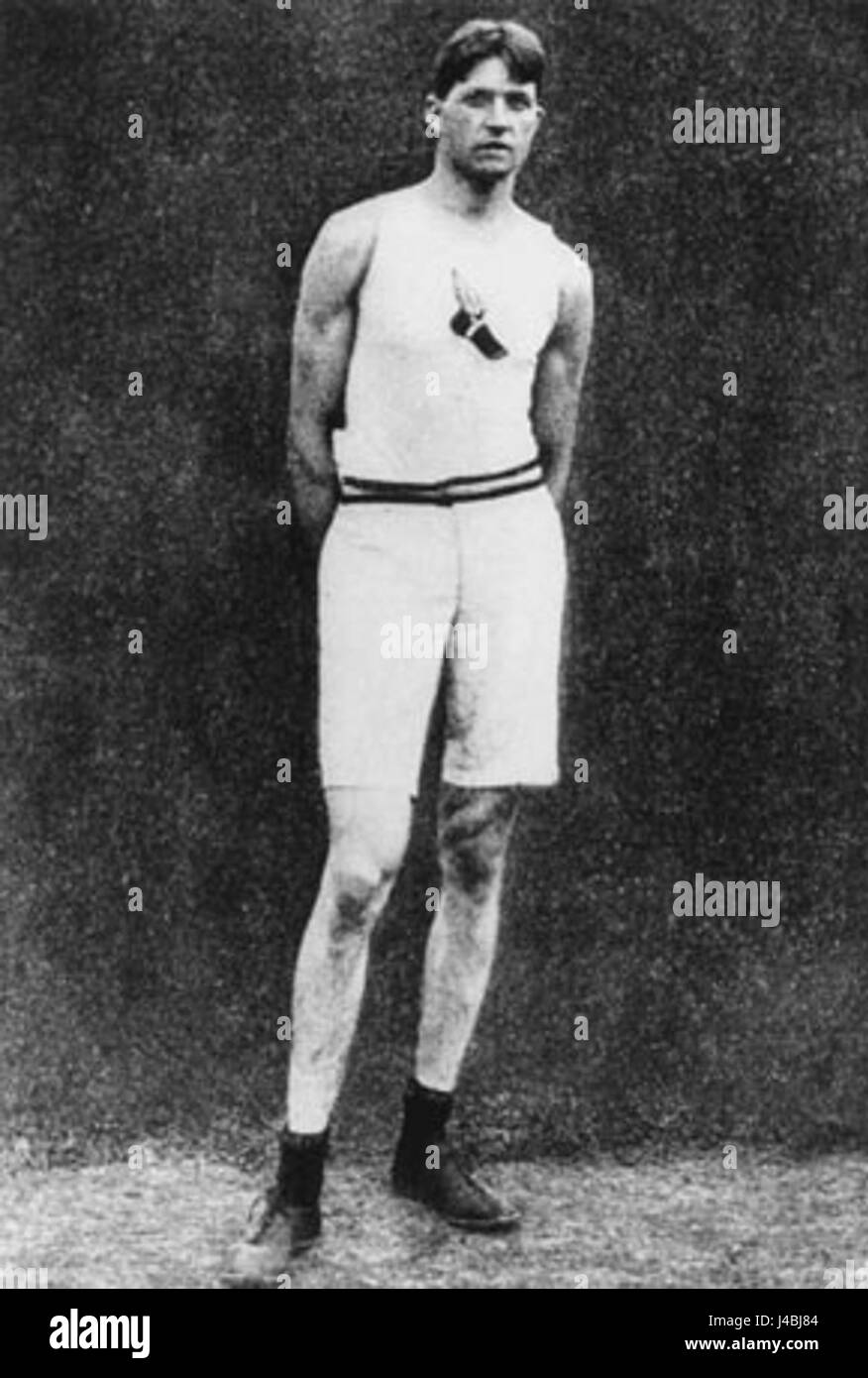 Olympic champion long jump Black and White Stock Photos & Images - Alamy
