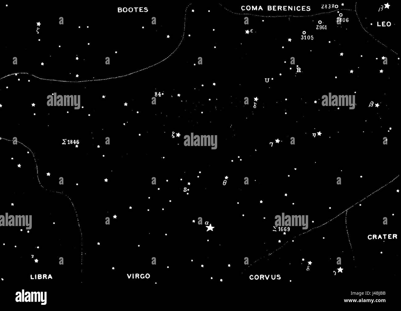 The 'Wonders of the Night Sky' map from PSM V46 D761 illustrates ...