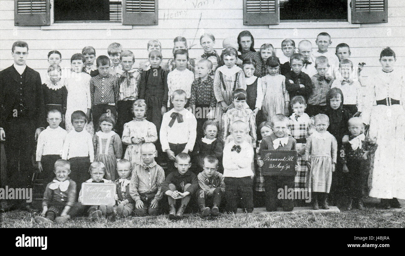School children of the 1890s hi-res stock photography and images - Alamy