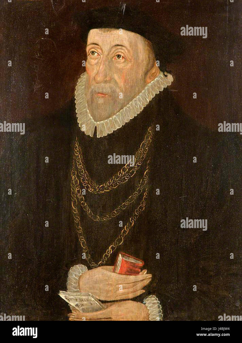 Richard Pate in later life by unknown artist Stock Photo - Alamy