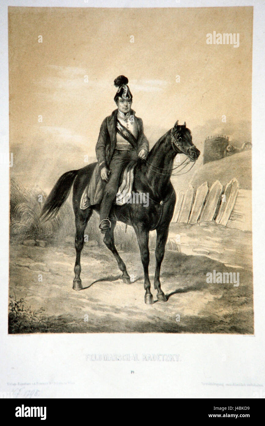 The lithograph of Radetzky by Lanzedelli captures the iconic military ...