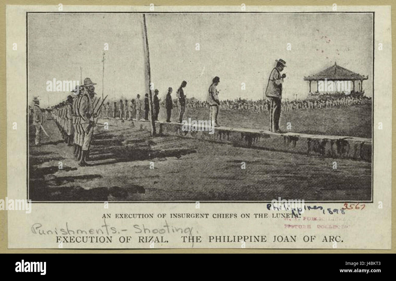 The execution of Dr. José Rizal in 1896 marked a pivotal moment in ...