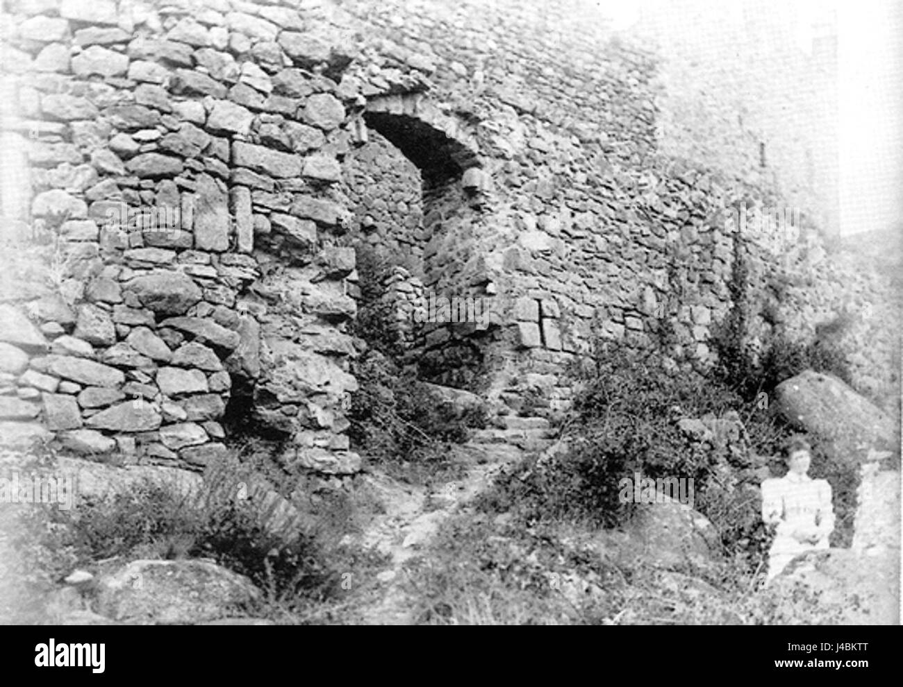 The Requesens Castle, pictured in 1893, stands as a prominent example ...