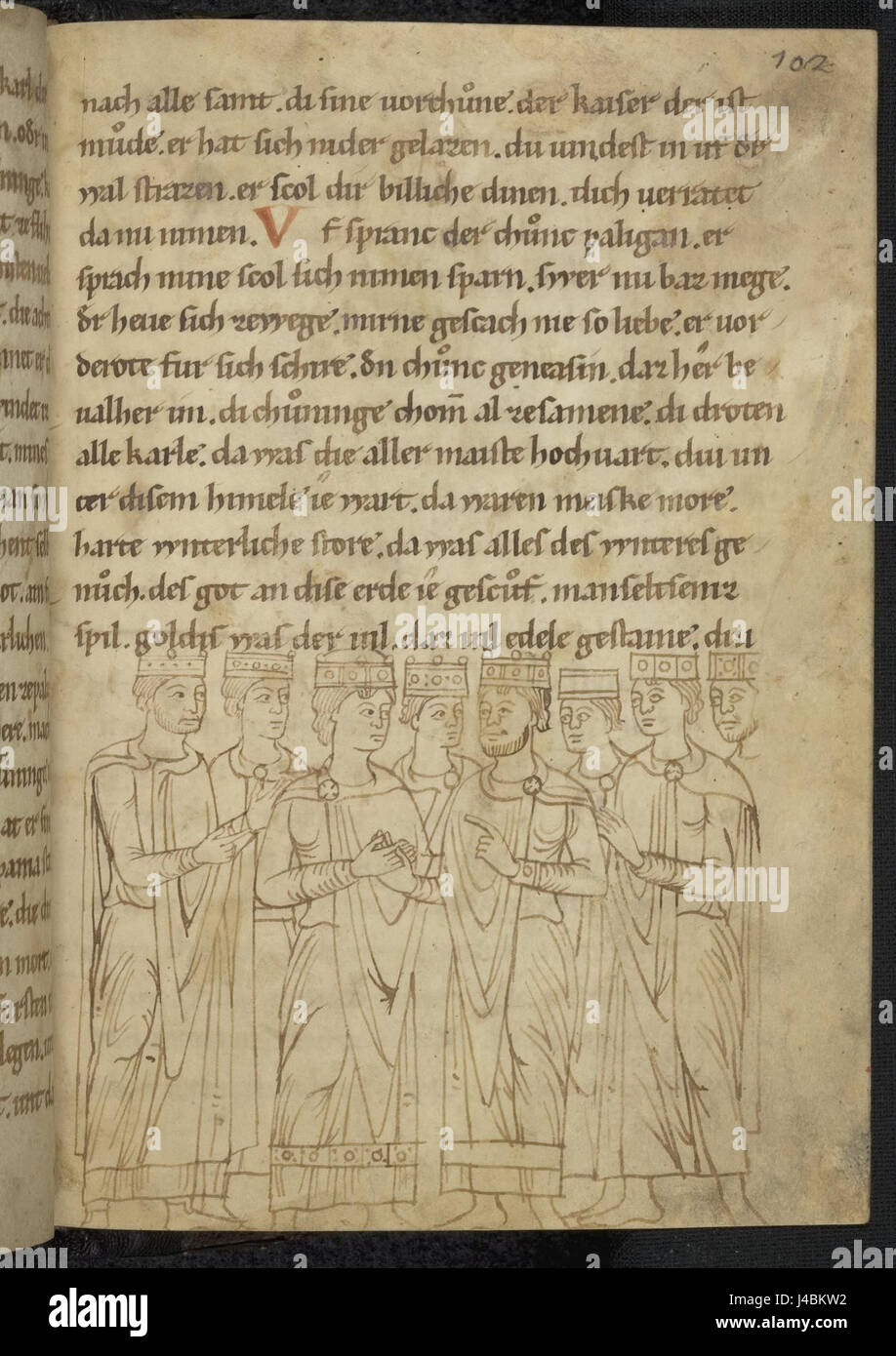 The 'Rolandslied' by Pfaffe Konrad, a medieval German epic poem, is an ...