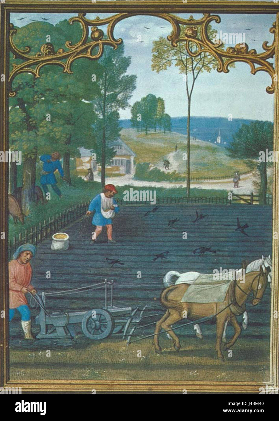 The medieval plow was an essential farming tool used during the Middle ...