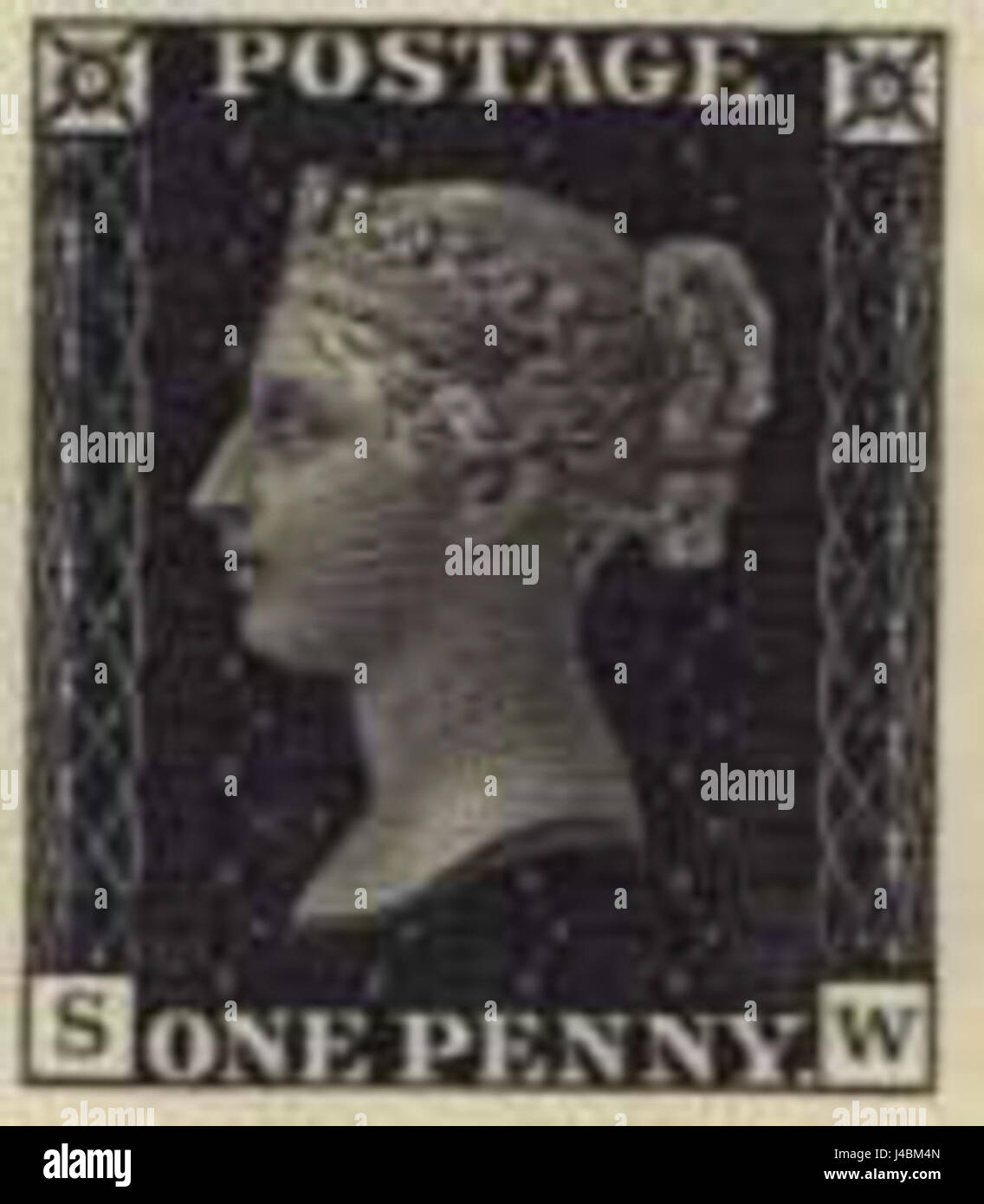First penny black stamp hi-res stock photography and images - Alamy