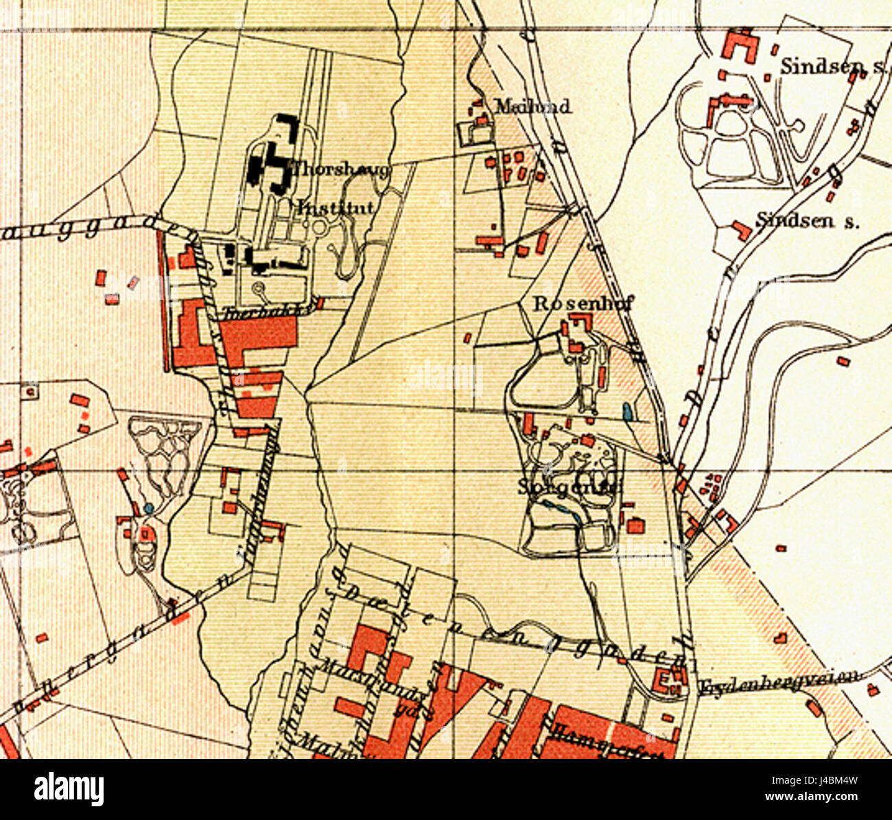 The Rosenhoff map from 1887 is a historical cartographic representation ...