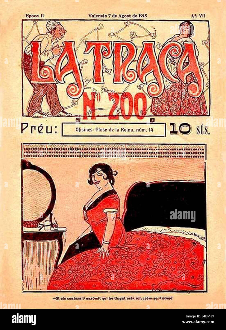 Portada La Traca 200 is a cover illustration from a 1915 edition of the ...