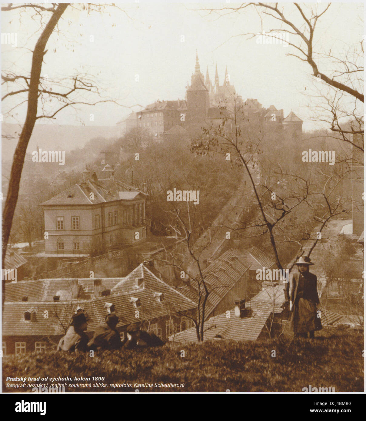 This title refers to a historical depiction of Prague Castle and St ...