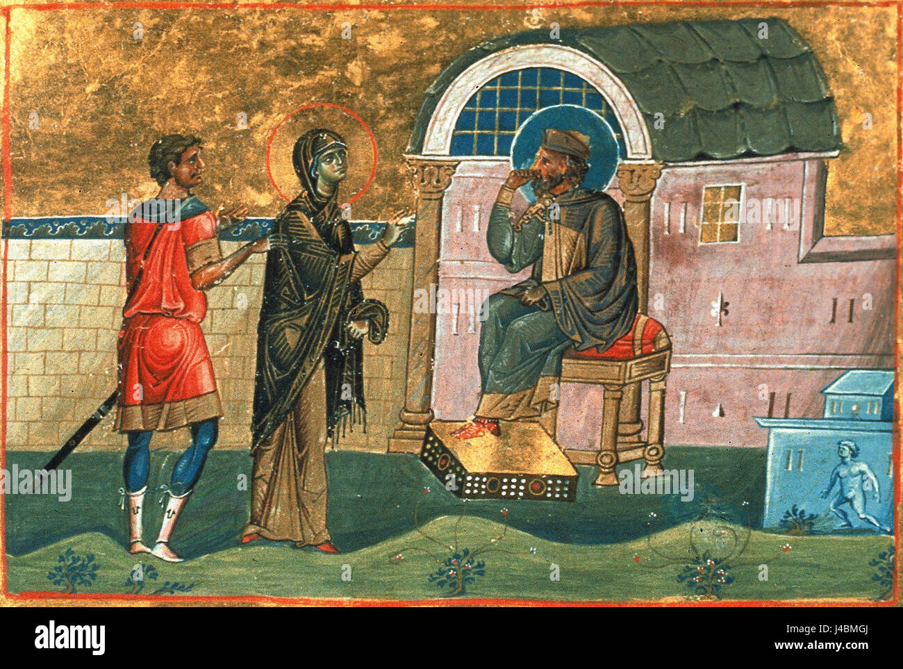 A depiction of Publia (Poplia), a Christian confessor and deaconess ...