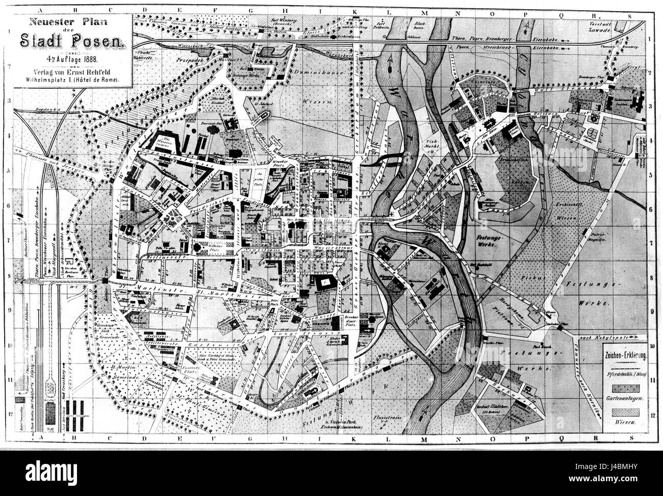 Old poznan map hi-res stock photography and images - Alamy