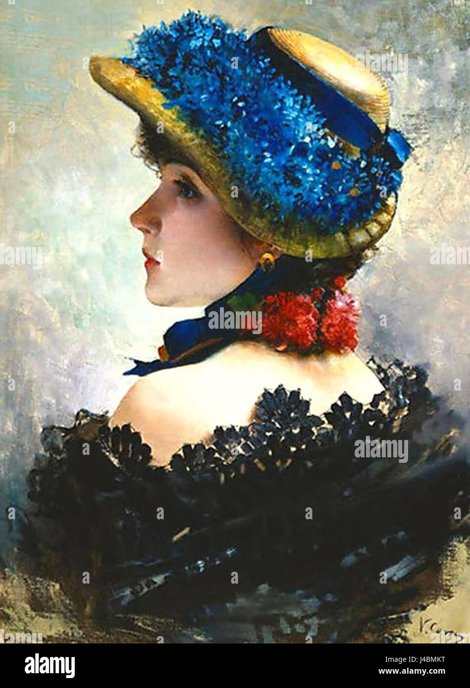 A reference to the Italian artist Matteo Corcos, renowned for his ...