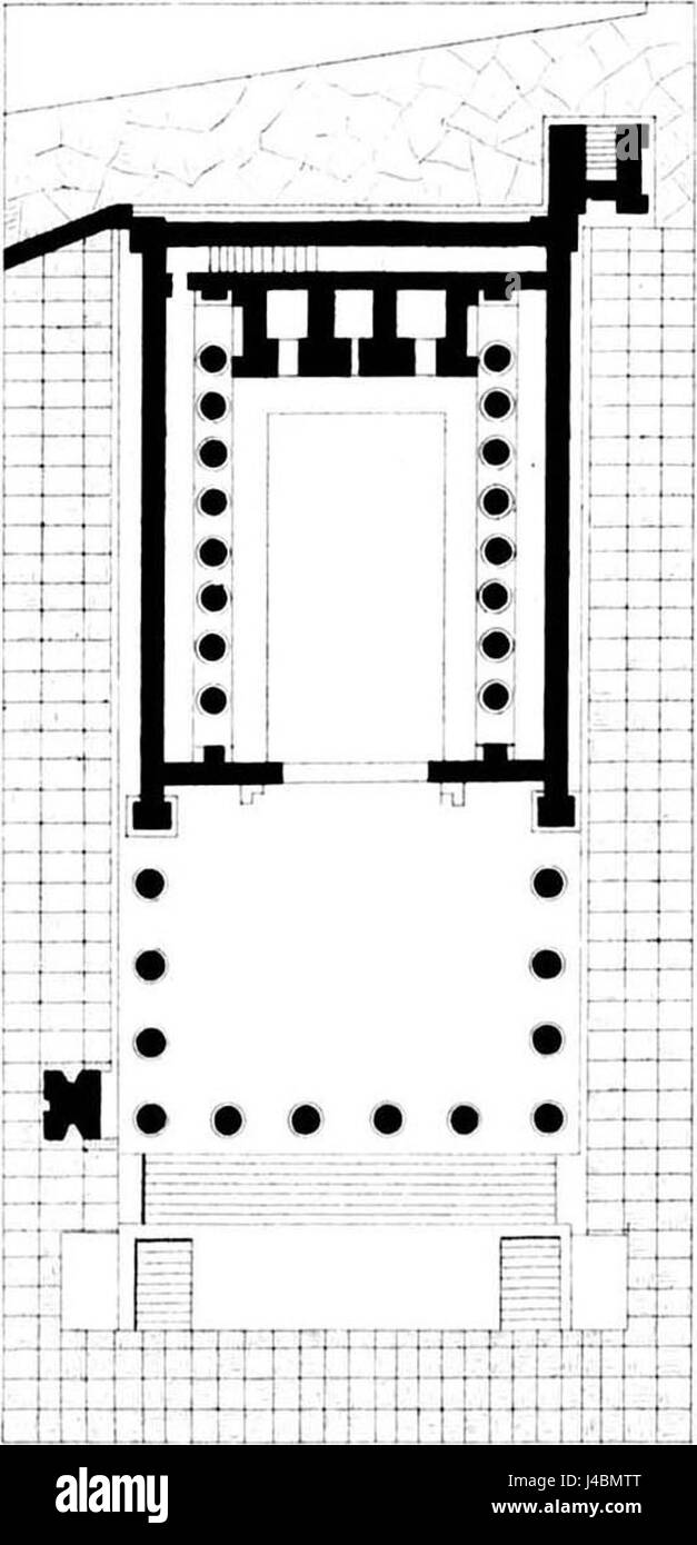This is a detailed archaeological plan of the Temple of Jupiter in ...