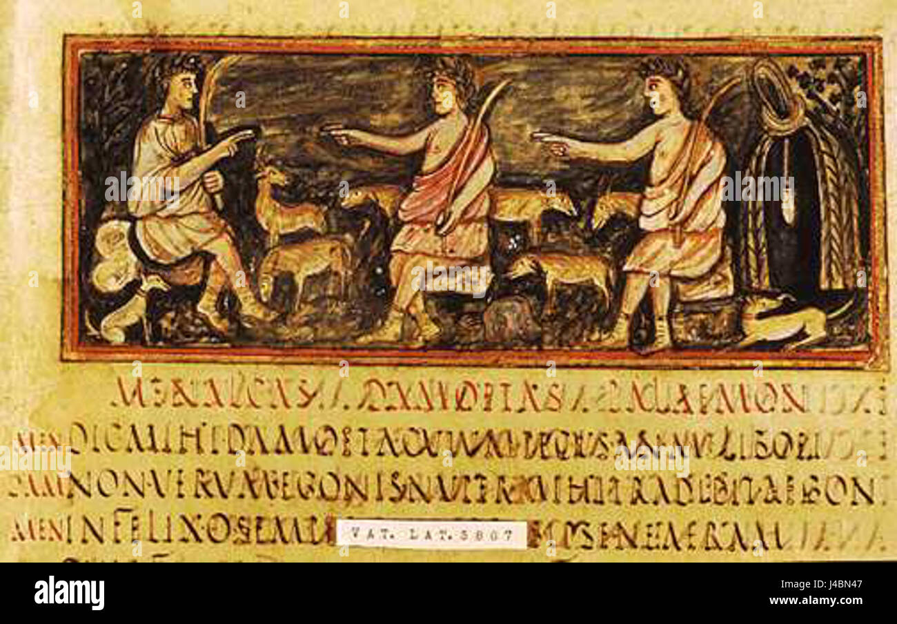 The Roman Virgil Folio 006r is a page from an ancient manuscript of ...