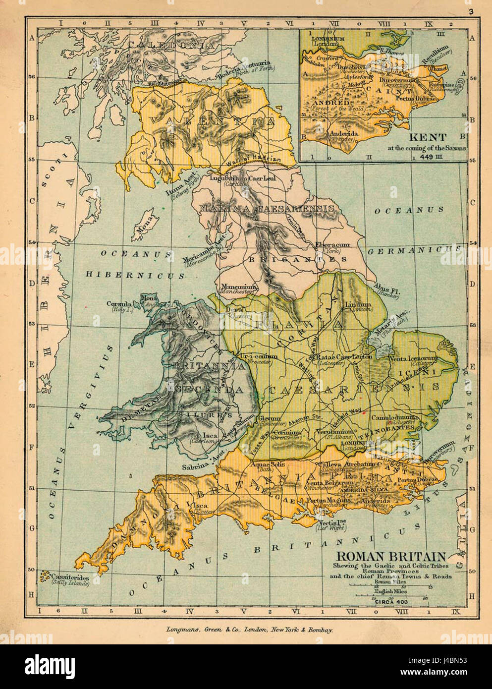 A reference to Roman Britain in the year 400, a significant period in ...
