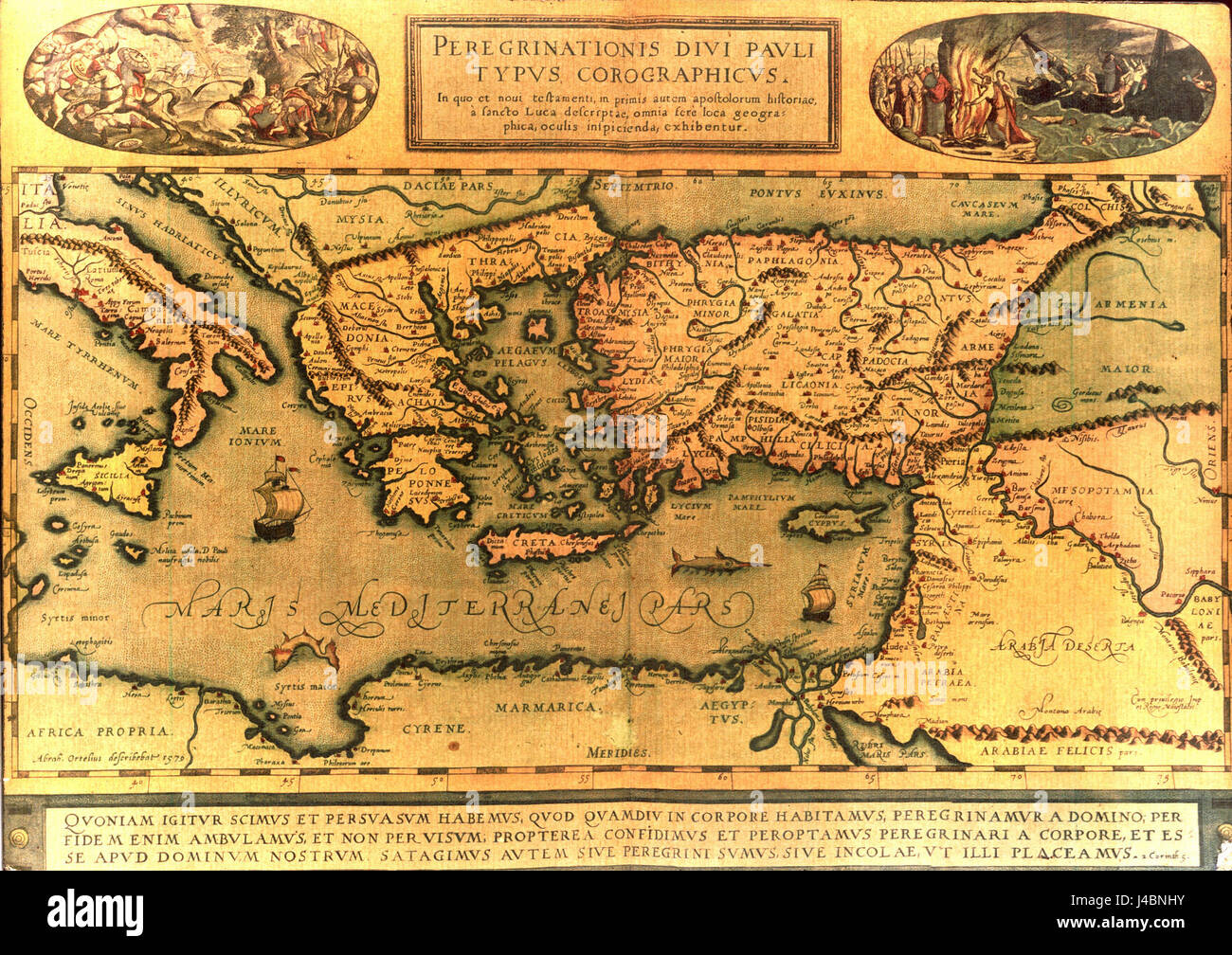 Paul missionary journey map hi-res stock photography and images - Alamy