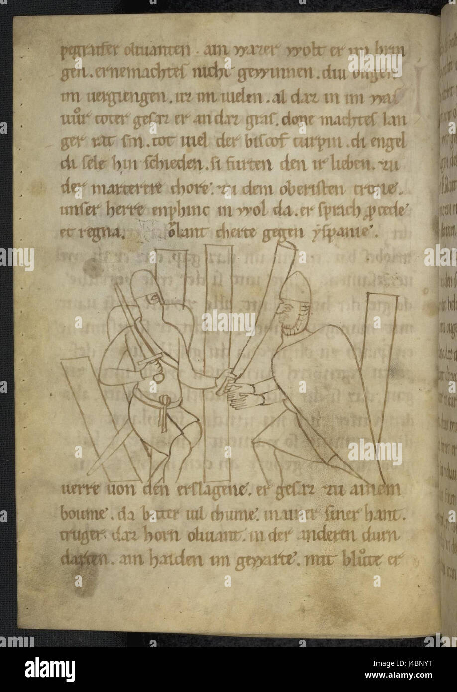 The *Rolandslied* (Song of Roland), a medieval epic, is captured in the ...
