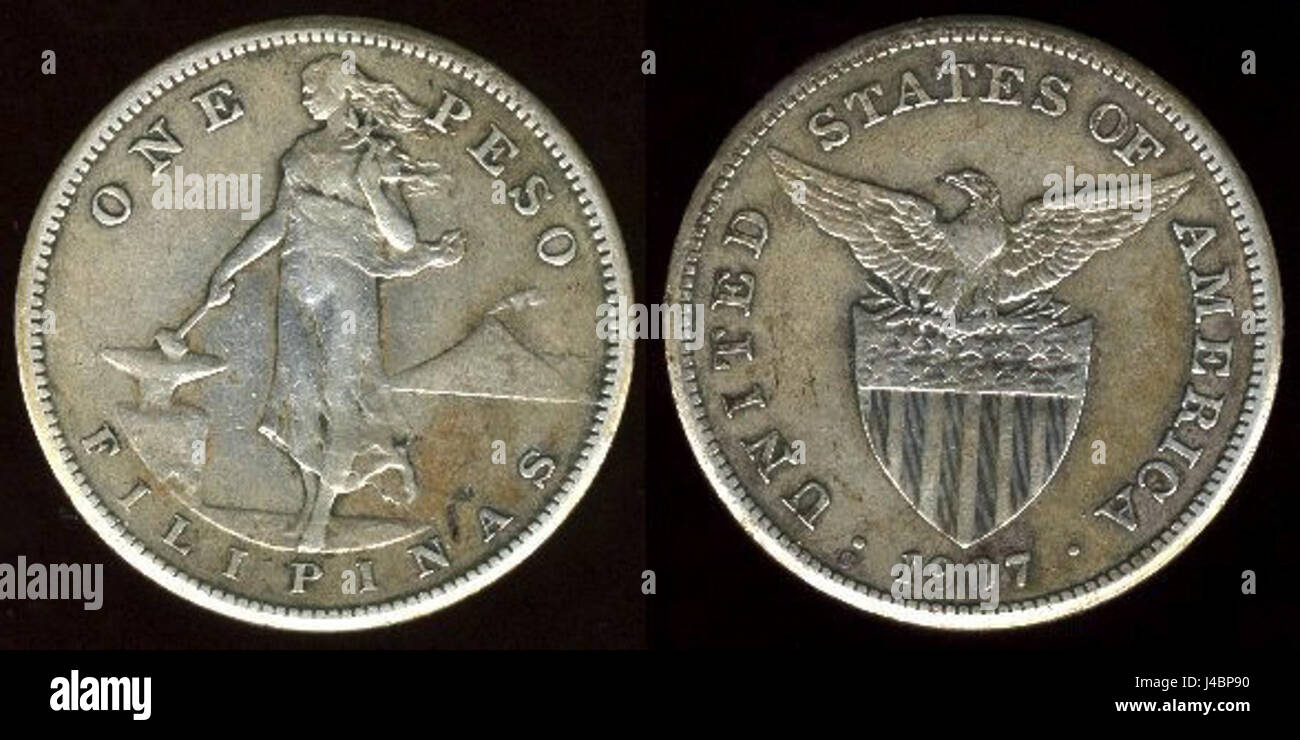 PHL 1 peso americano Stock Photo - Alamy