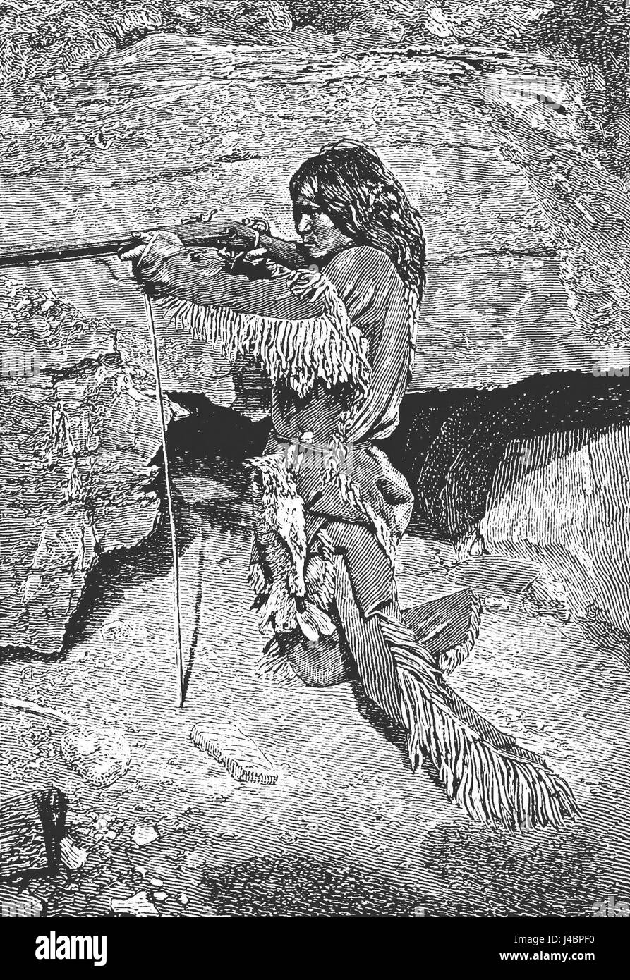 This illustration from PSM V19 D322 depicts a Native American from ...