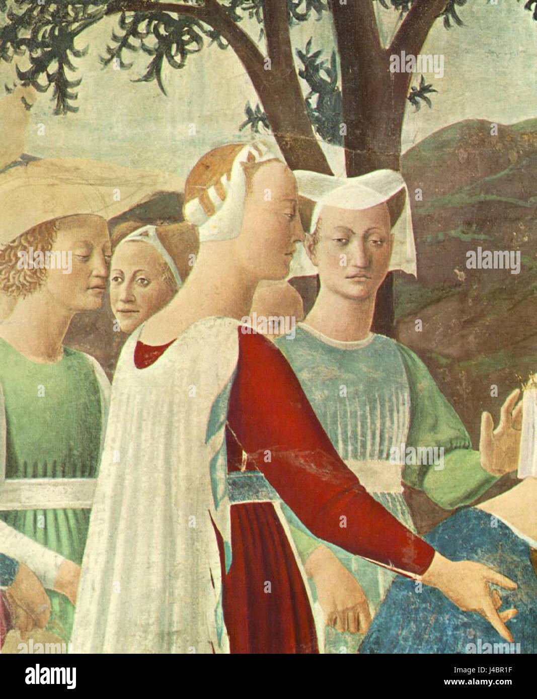 Piero della Francesca's work 'Adoration of the Holy Wood and the ...