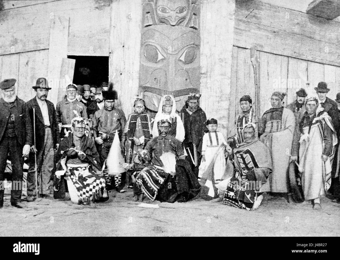 This image shows the Kwakiool Indians from Vancouver Island as part of ...