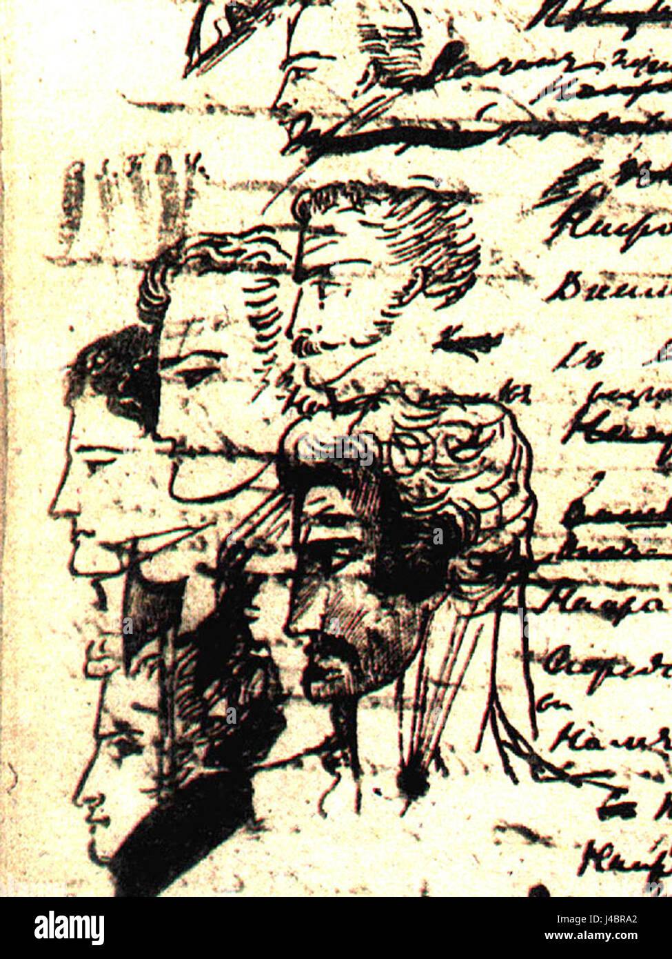 Pushkin drawing hi-res stock photography and images - Alamy