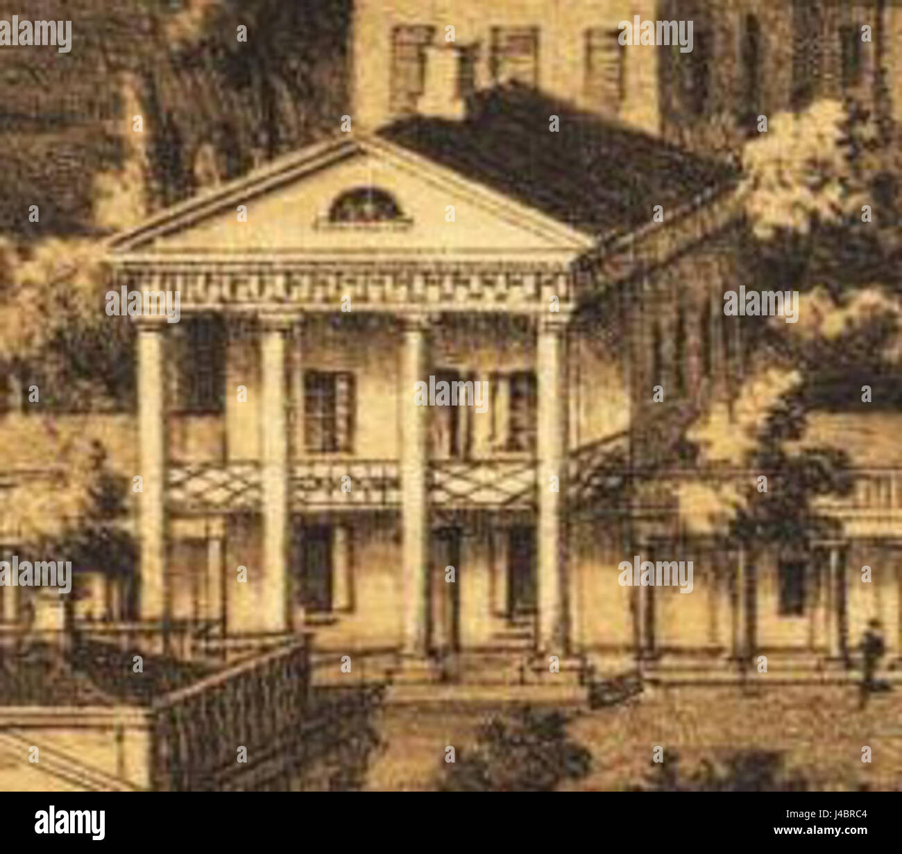 Pavilion IV at the University of Virginia, designed by architect Thomas ...