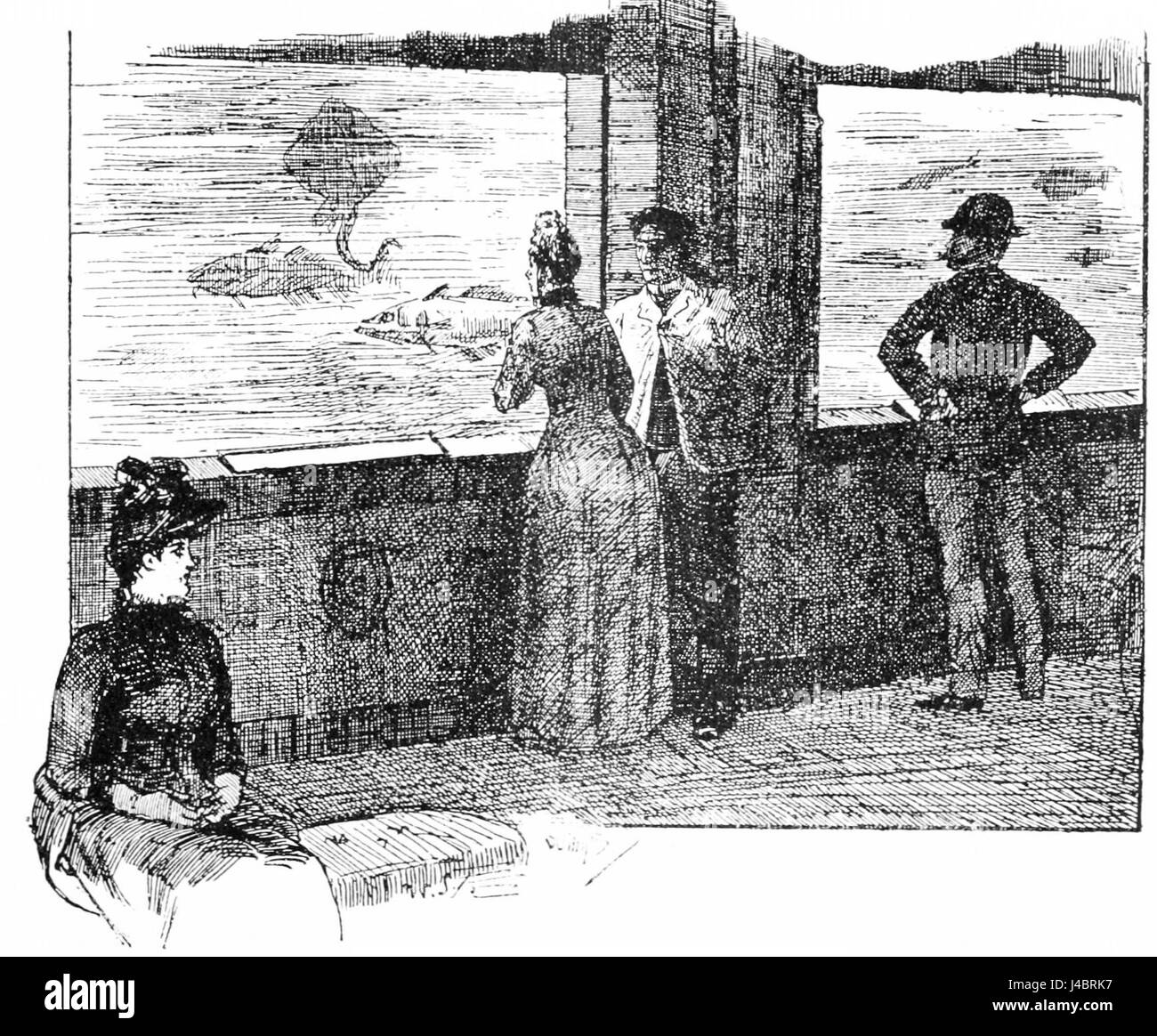 Aquatic life showcasing Black and White Stock Photos & Images - Alamy