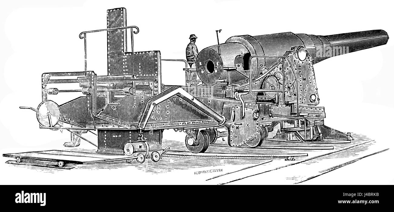 Krupp gun drawing hi-res stock photography and images - Alamy