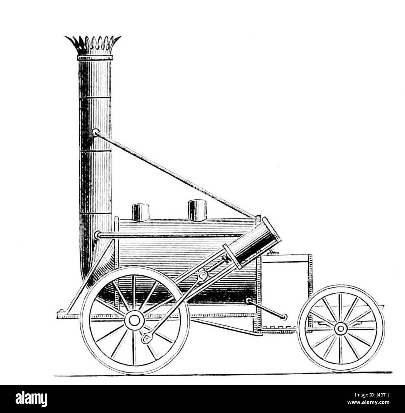 The rocket steam locomotive Cut Out Stock Images & Pictures - Alamy