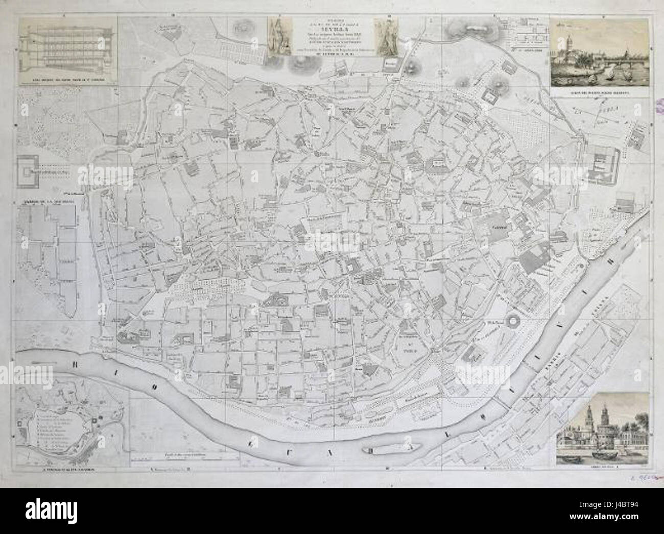 Map of spain 19th century hi-res stock photography and images - Alamy