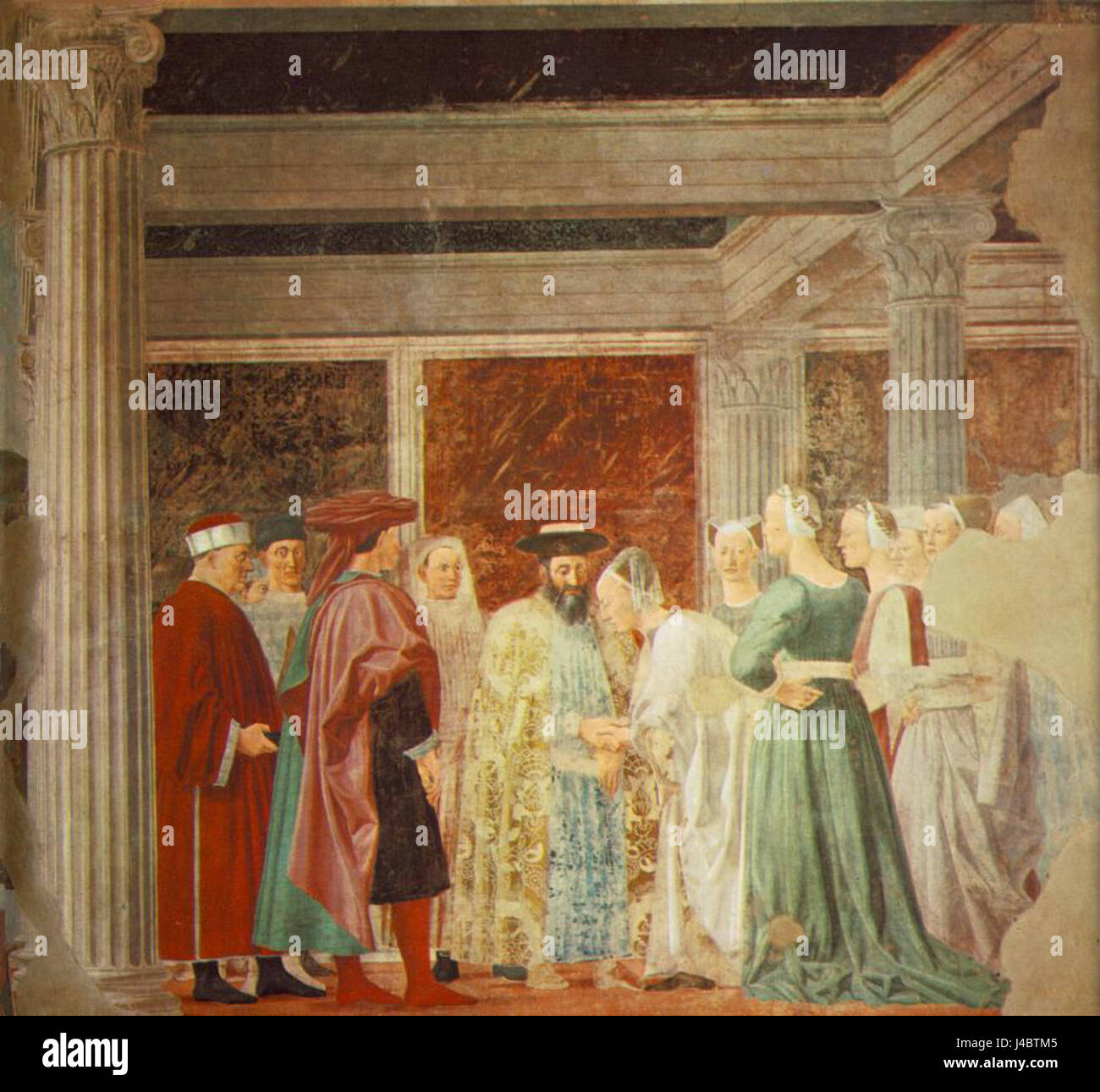 Piero della Francesca's fresco, *Adoration of the Holy Wood* and *The ...