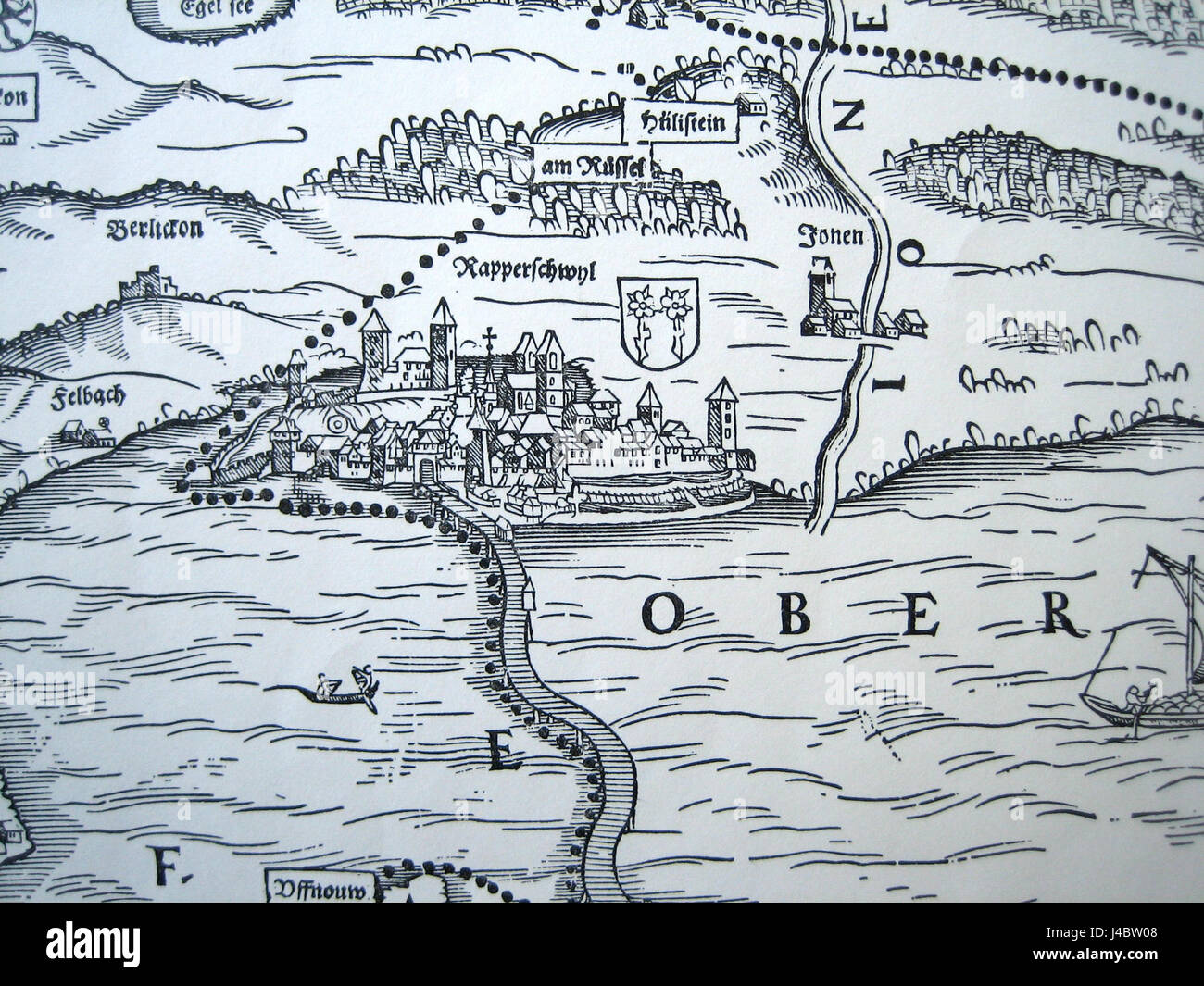 The Murerplan is a historical map of Rapperswil, Switzerland, dating ...