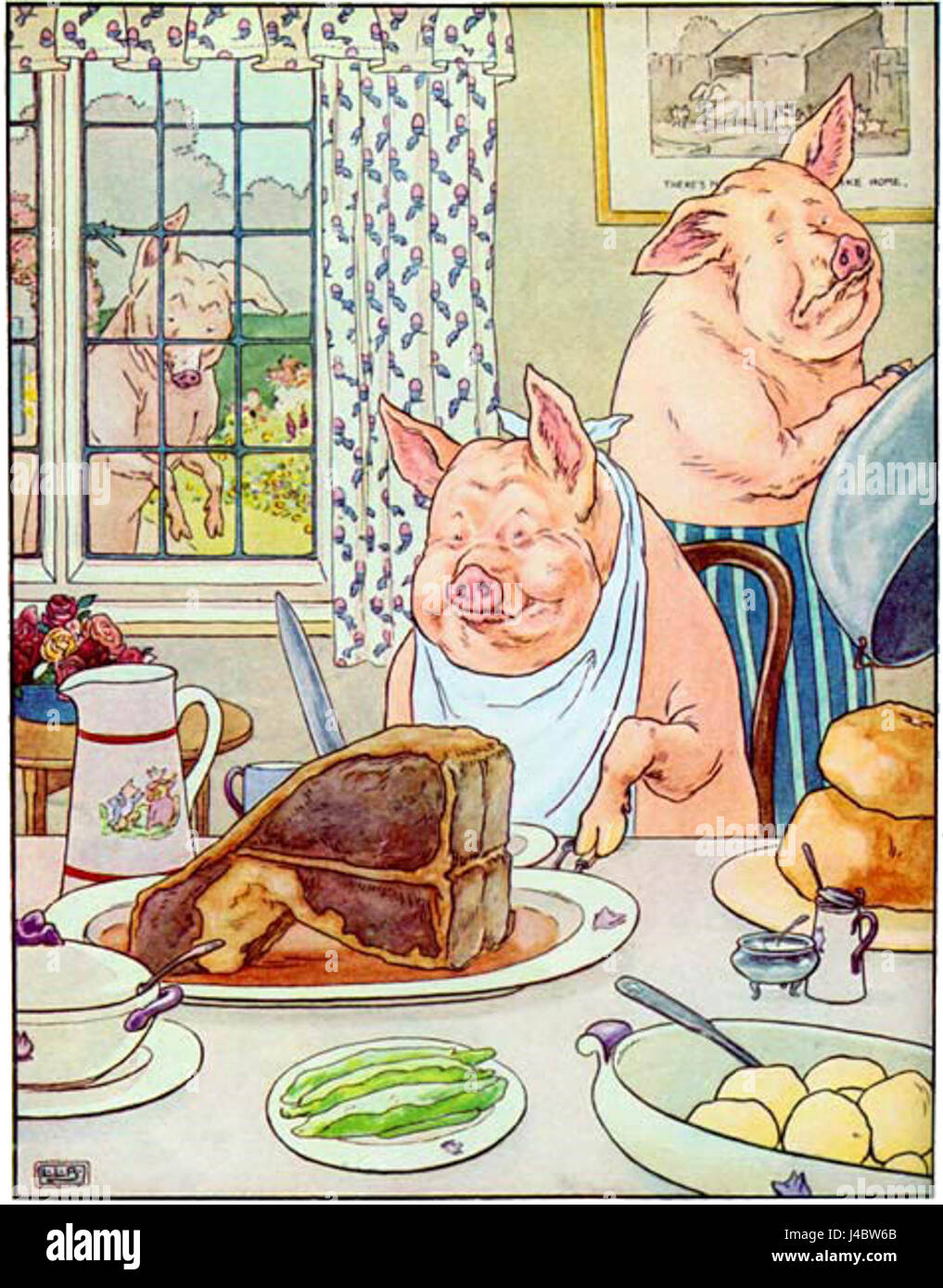 Vintage pig map hi-res stock photography and images - Alamy