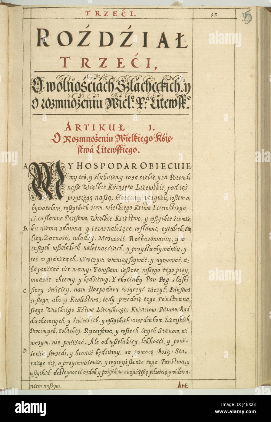 The Polish translation of the Third Statute of the Grand Duchy of ...