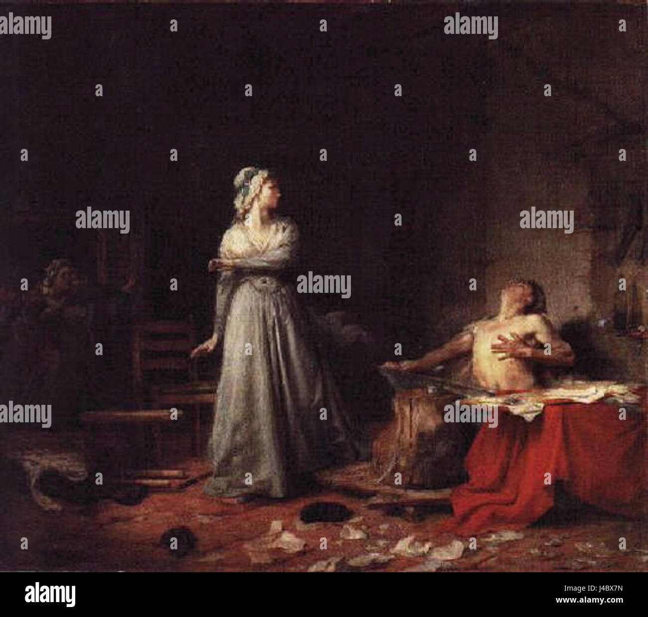 'La Muerte de Marat' is a famous painting by Rebull depicting the death ...