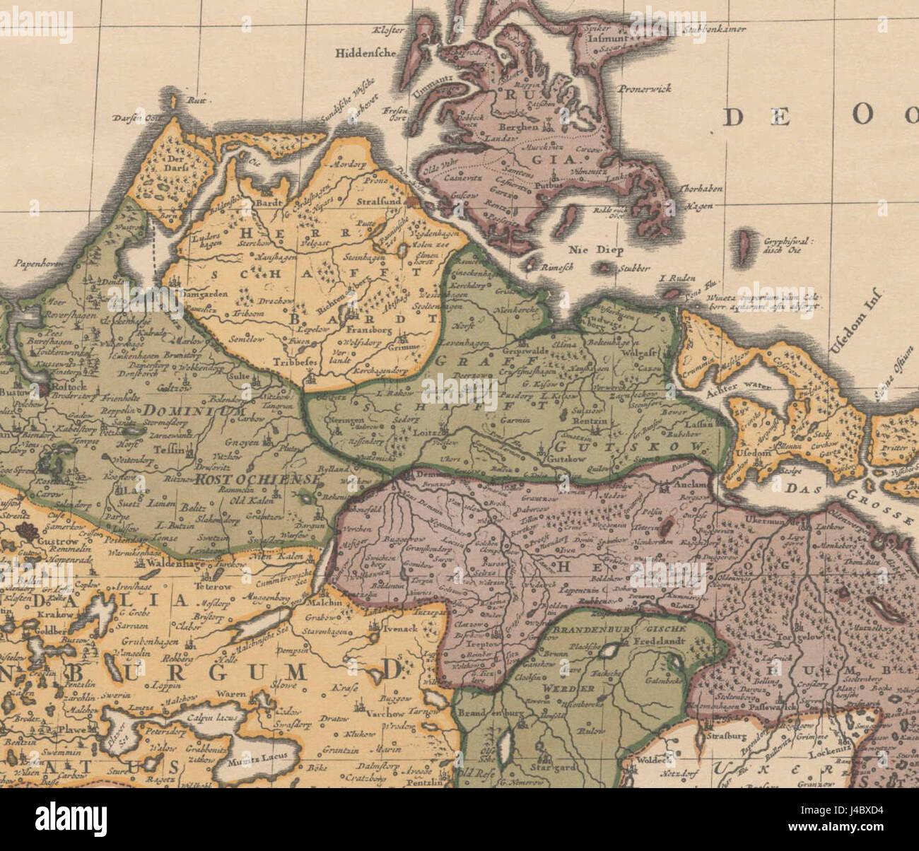 *Pommern* is a historical map created by Matthias Seutter in 1760 ...
