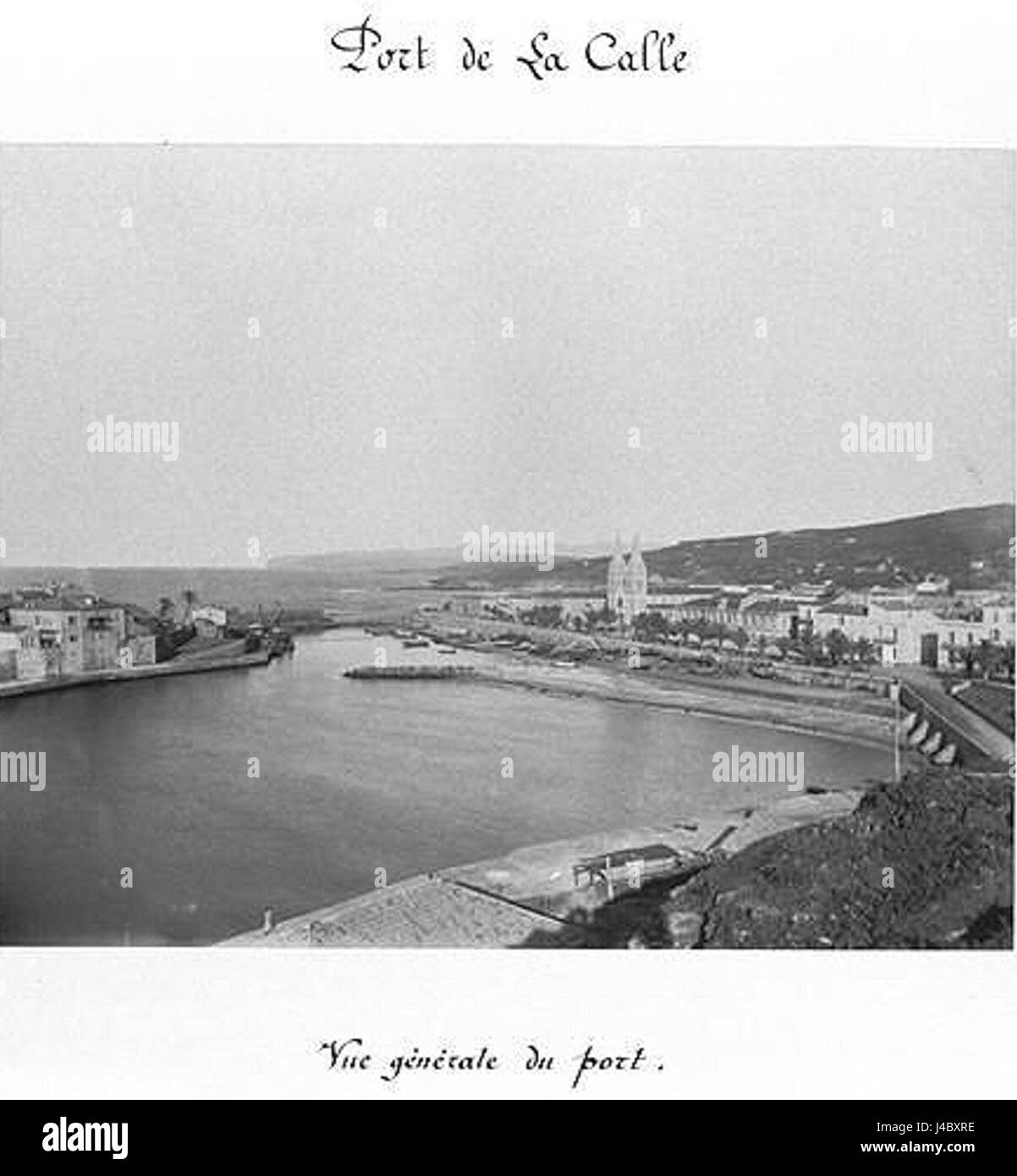 This historical image from 1900 showcases the Port de la Calle, with a ...