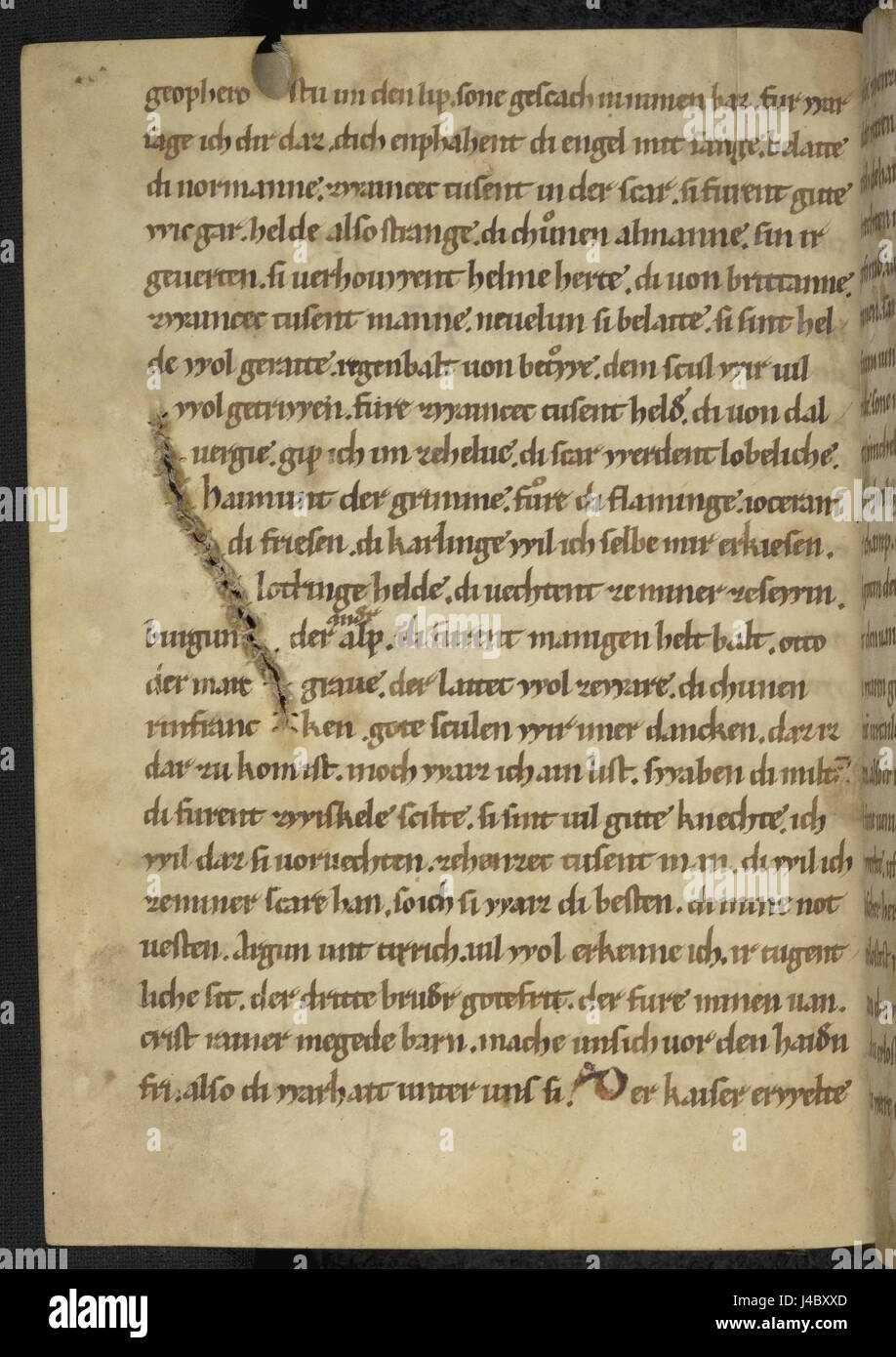 This manuscript, 'Rolandslied,' by Konrad, is a medieval work, part of ...