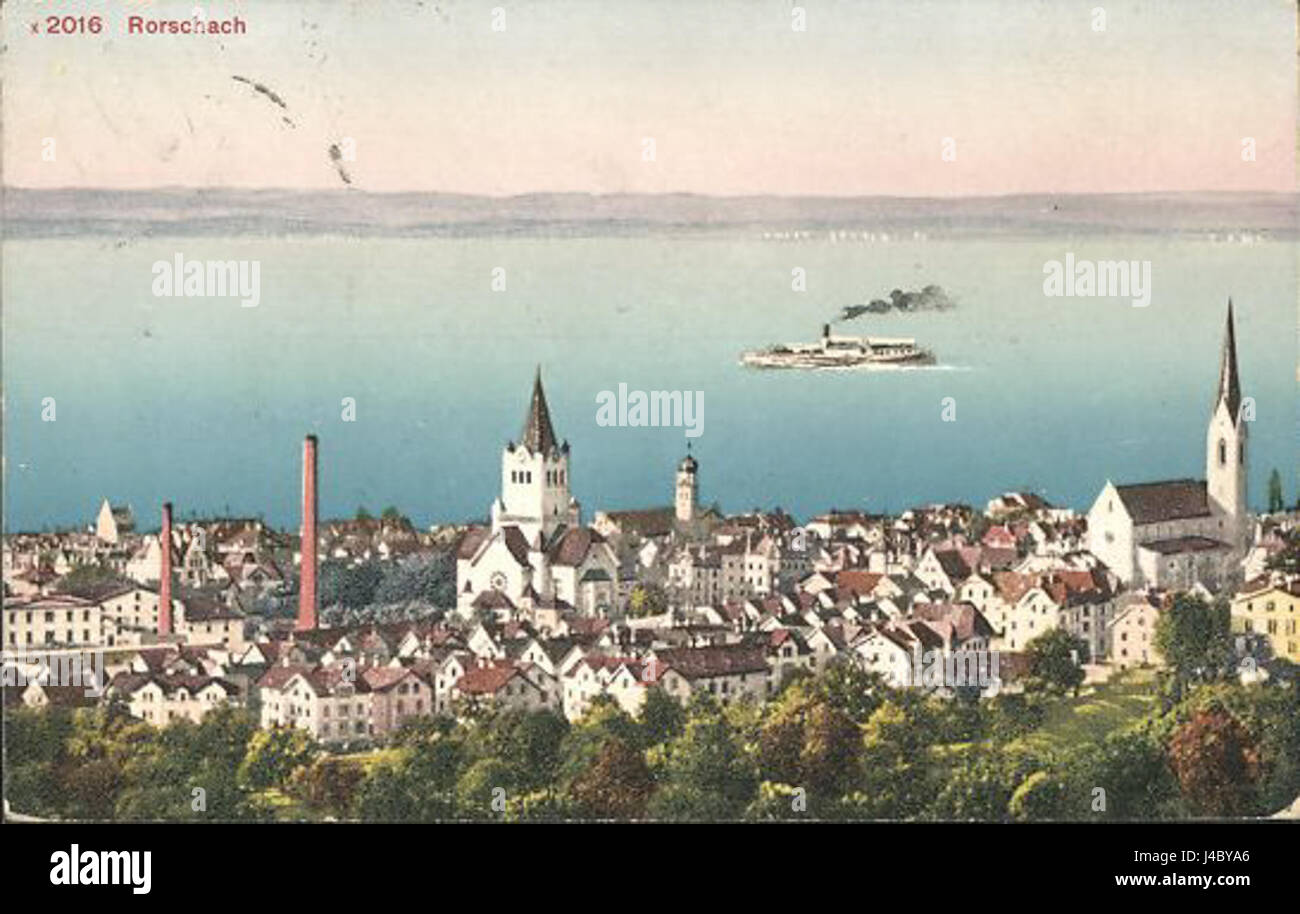 This image from 1910 showcases a Rorschach inkblot test, a ...