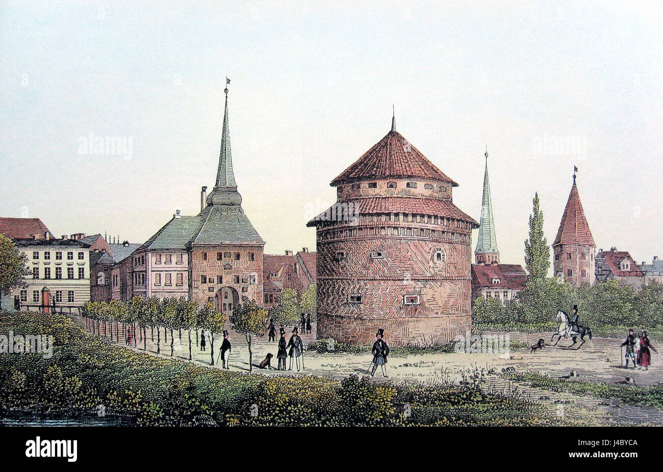 Rostock old map hi-res stock photography and images - Alamy