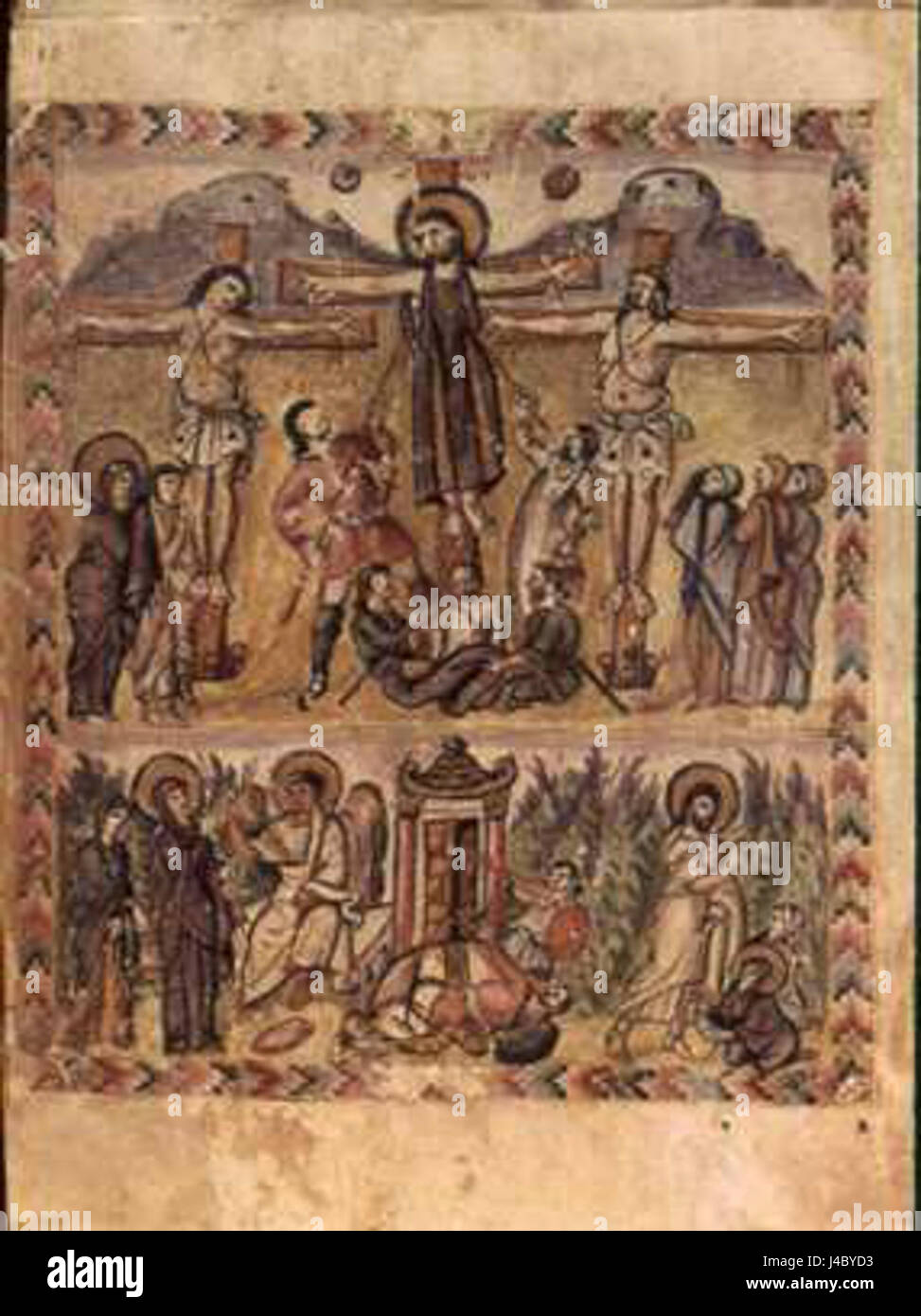 The Rabula Gospels, an early Christian manuscript, features significant ...
