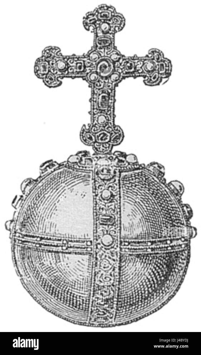 The Reichsapfel, or imperial orb, is a historical symbol of authority ...